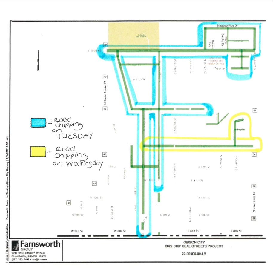Attention: Road Work has Begun – Gibson City Illinois